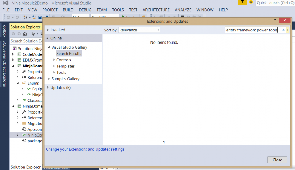 Installing EF Power Tools into VS2015 (with an update for VS2019) | The ...