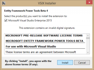 Installing EF Power Tools into VS2015 (with an update for VS2019) | The Data Farm